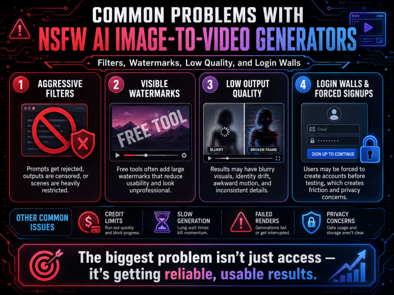 Common Problems with NSFW AI Image-to-Video Generators: Filters ...